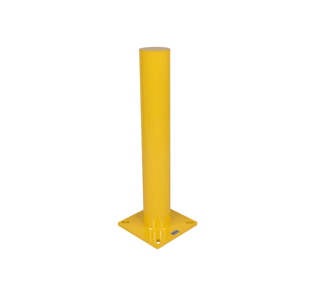 PB3-PIPE 6 STD W/BASE YELLOW Pipe Bollard | D5 Products