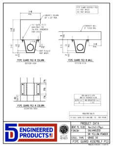 PG3-Y BENT PLATE 1/4 Pipe Guard | D5 Products