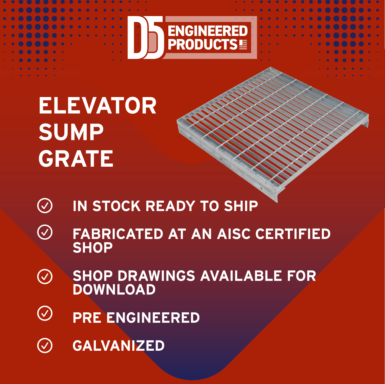 D5's Elevator Sump Pit Covers | D5 Engineered Products